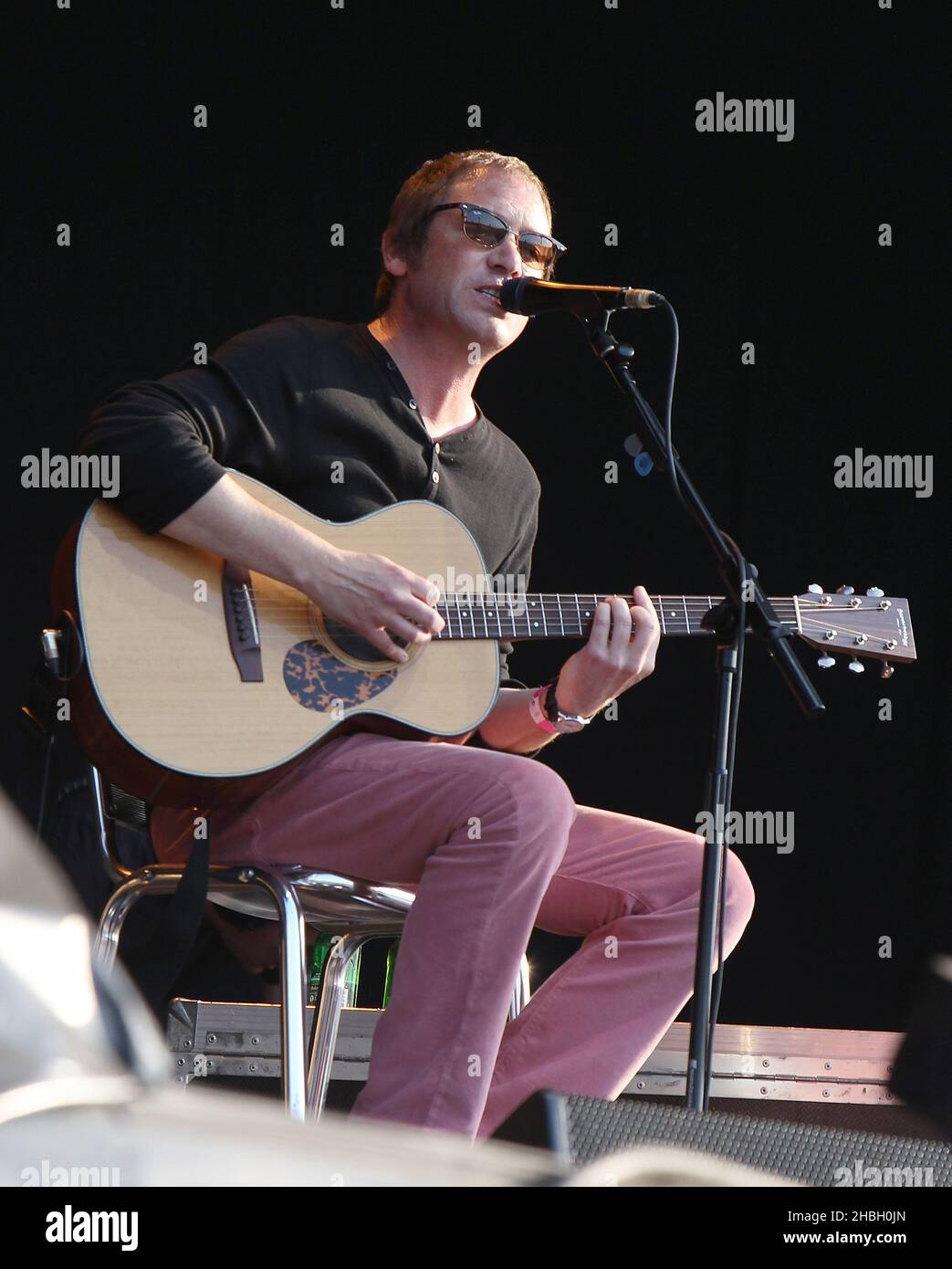 Simon Fowler of Ocean Colour Scene performs on stage at the BT London ...