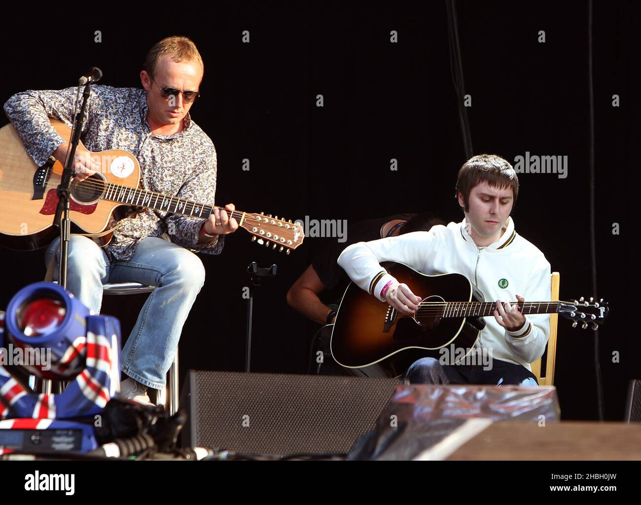 Steve Cradock of Ocean Colour Scene and guest James Buckley from the ...
