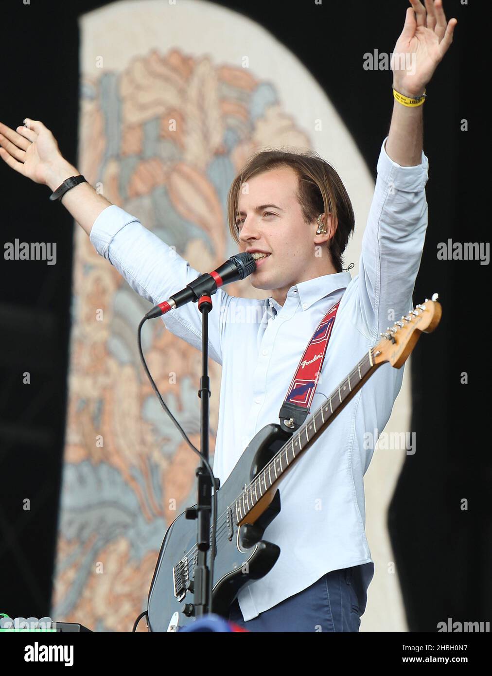 Jack Steadman of Bombay Bicycle Club performs live on stage during the ...