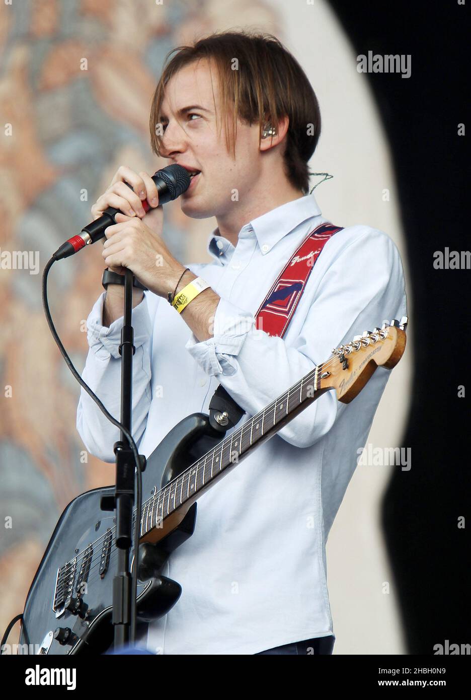 Jack Steadman of Bombay Bicycle Club performs live on stage during the ...