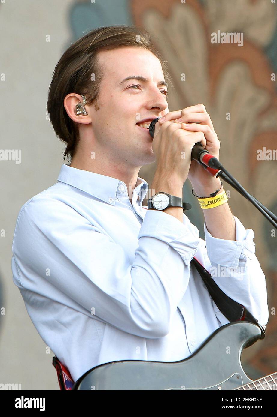 Jack Steadman of Bombay Bicycle Club performs live on stage during the ...