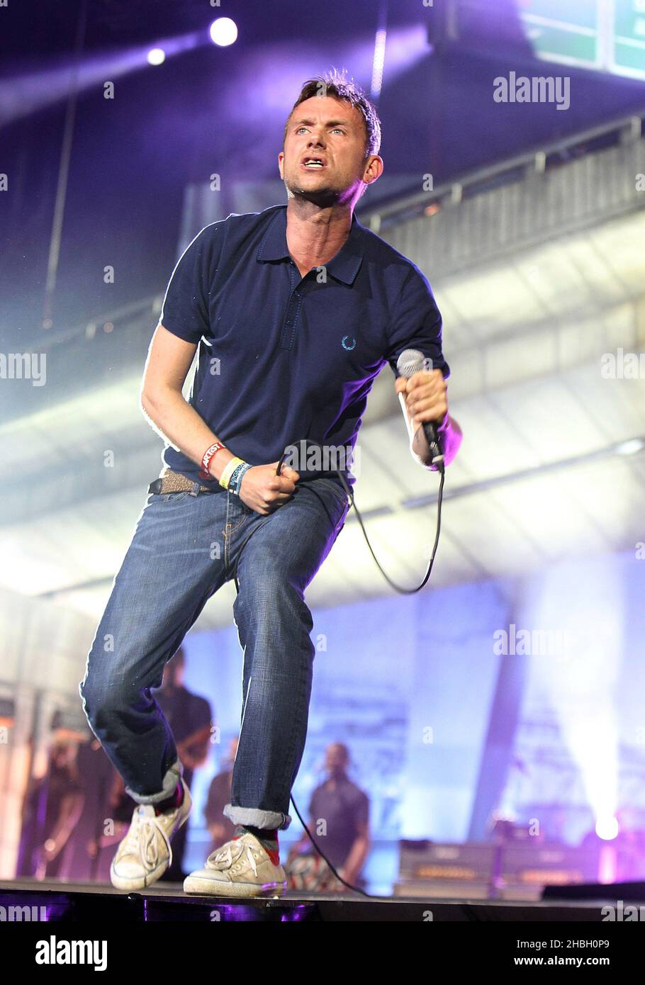 Blur performs on stage hi-res stock photography and images - Alamy