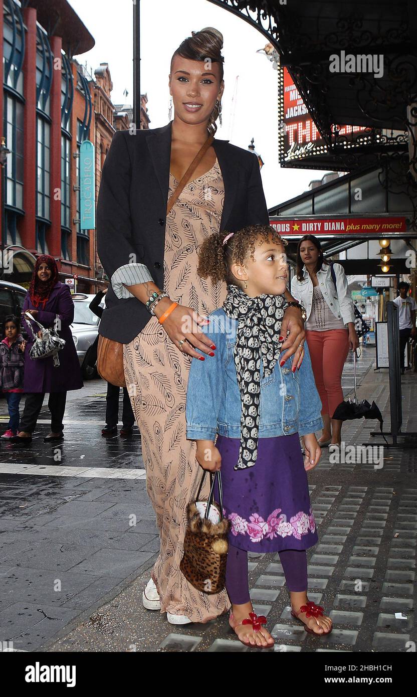 Javine Hylton and daughter Angel Hylton attending the UK Premiere of ...