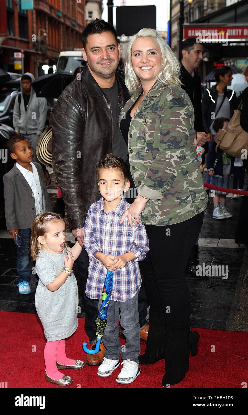 Claire Richards with Husband Mark Webb and daughter Kimberly and son ...