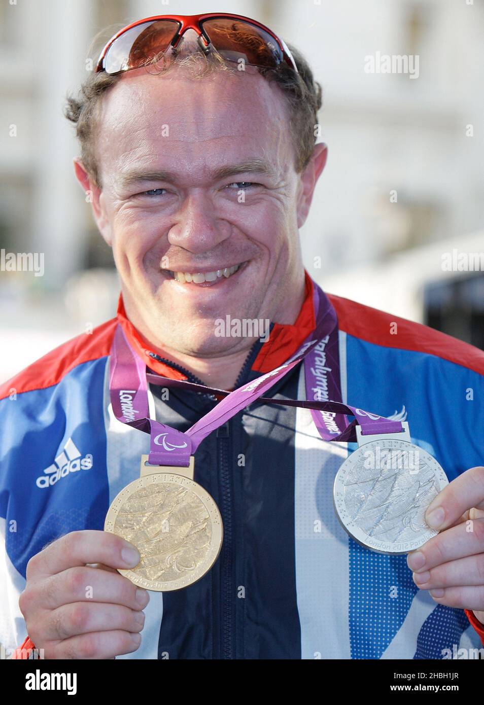 Barney Storey, gold medalist for the tandem kilometre as well as silver ...