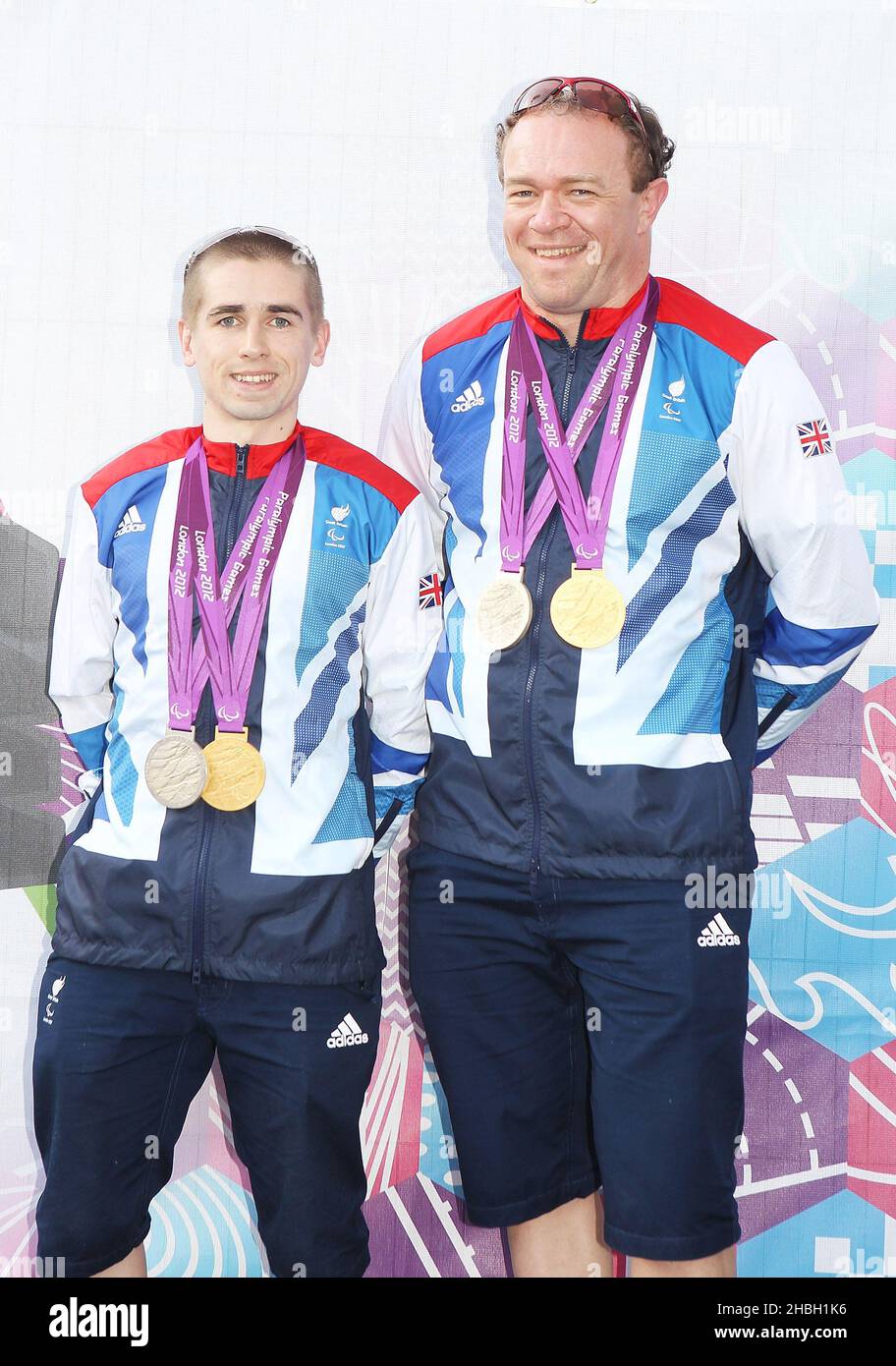 Paralympic Gold and Silver medalists Neil Fachie and Barney Storey ...