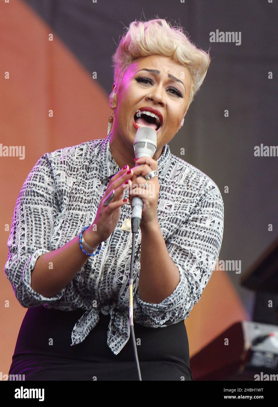 Emeli Sande performs on stage at BBC Radio 2 Live Proms in the Park at ...