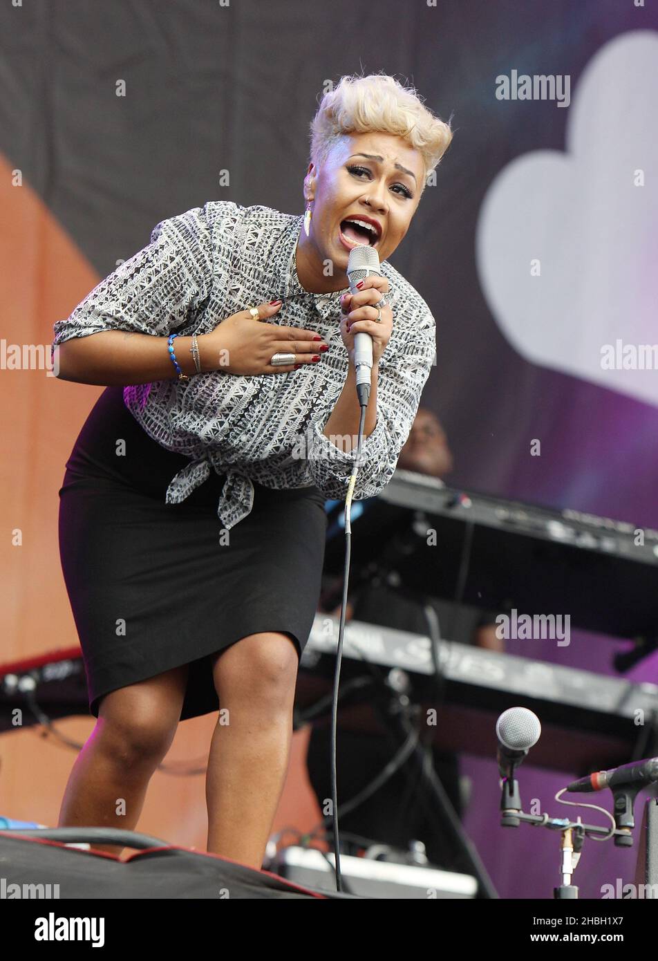Emeli Sande performs on stage at BBC Radio 2 Live Proms in the Park at ...