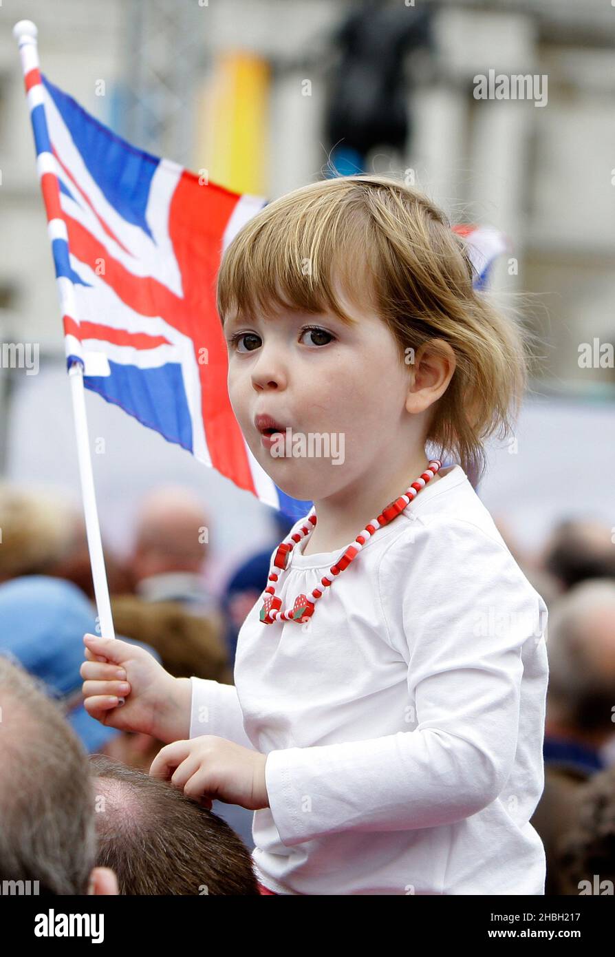 General views of crowd as the parade celebrating Britain's Olympic and ...