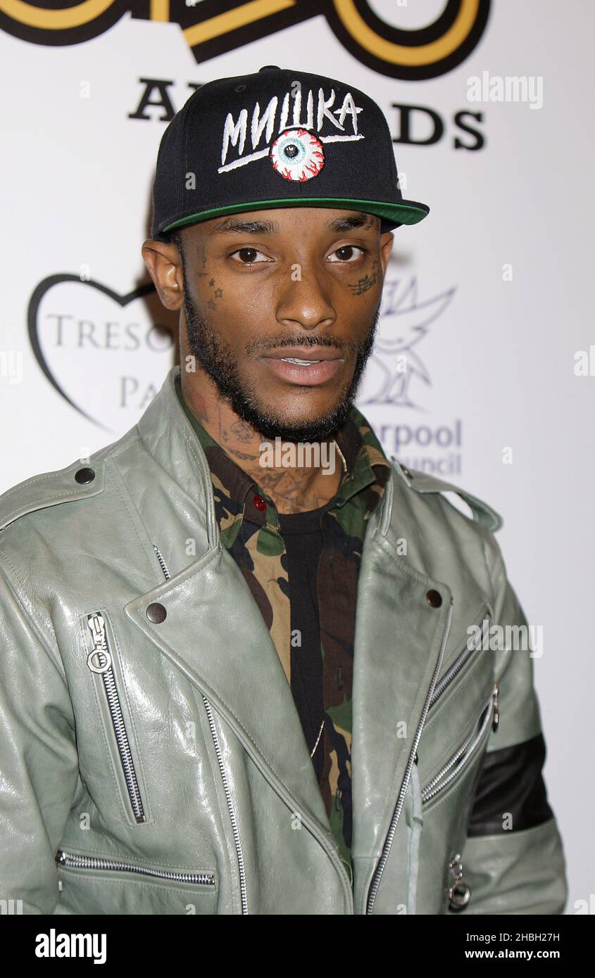 Angel arriving at the Mobo Nominations Arrivals at Foridita in London ...