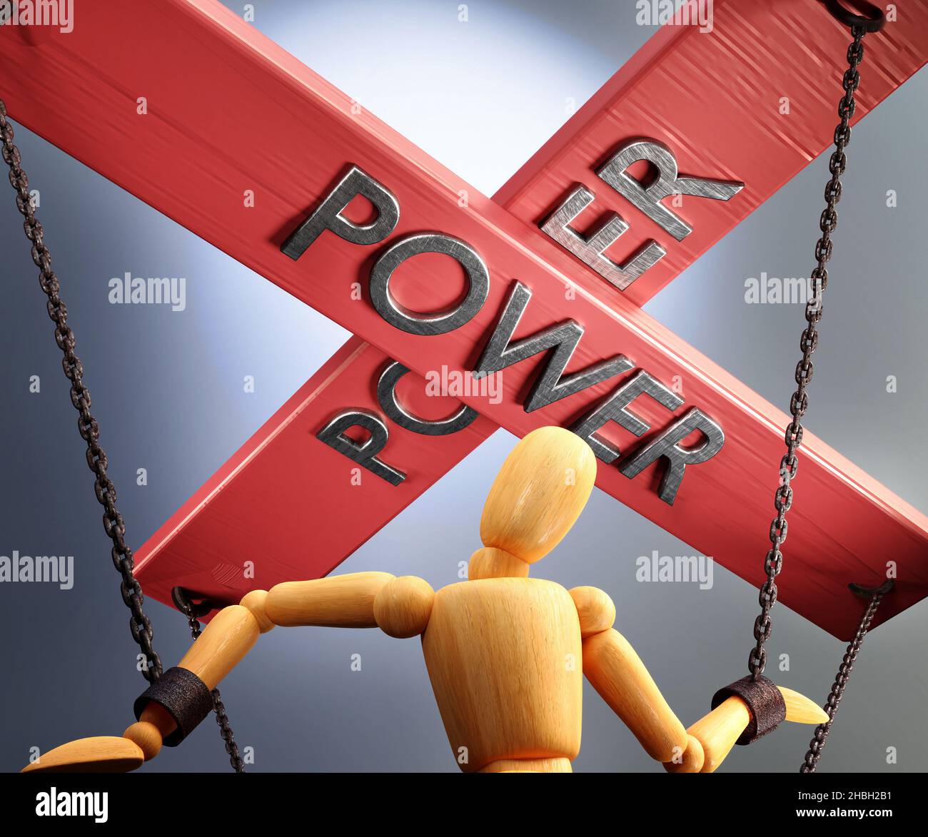 Power in control and dominance - authority and manipulation symbolized ...