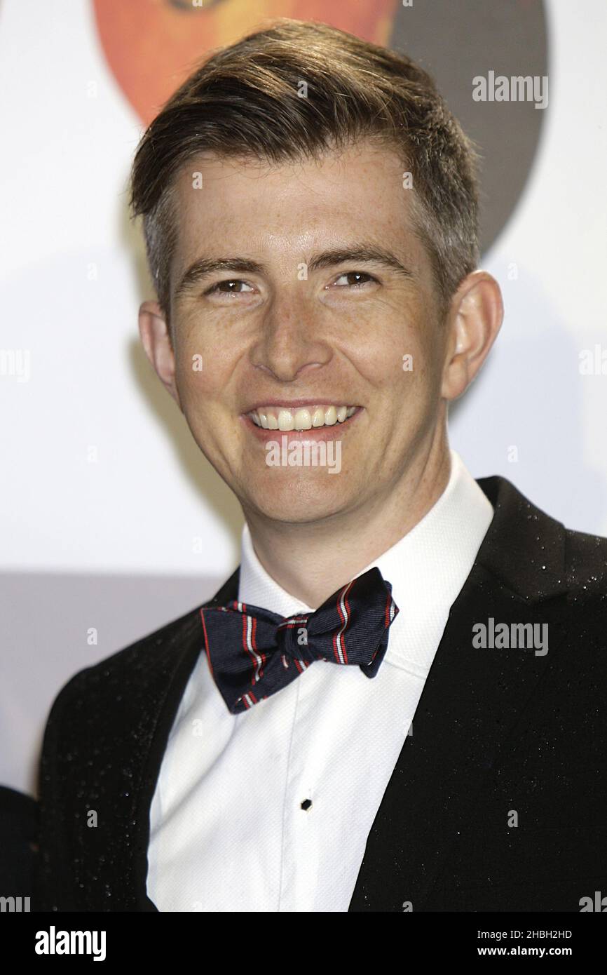 Gareth Malone at the 2012 Classic Brit Awards at the Royal Albert Hall ...