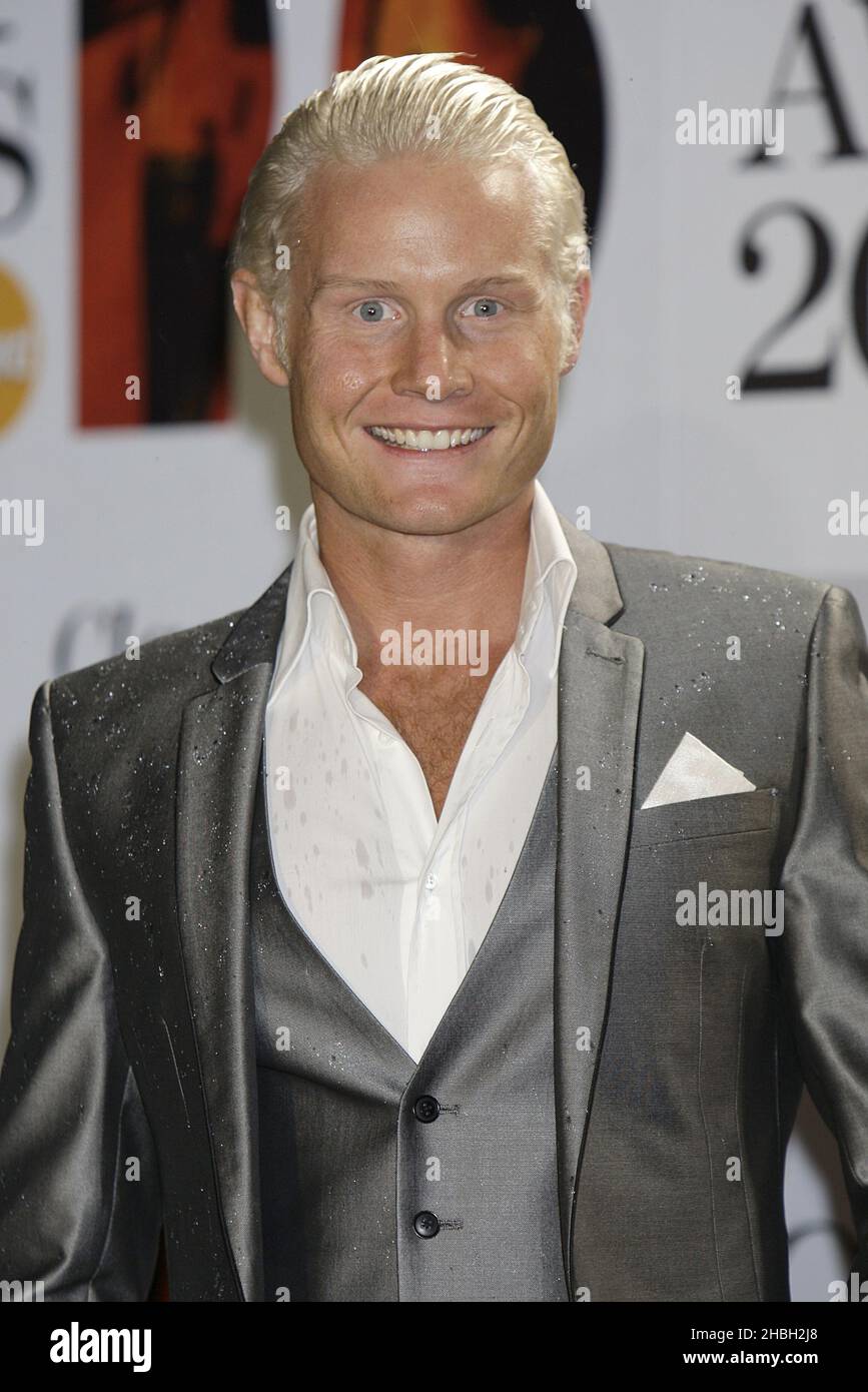 Rhydian roberts 2012 classic brit awards royal albert hall hi-res stock ...