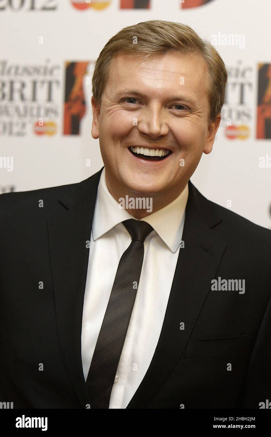 Aled Jones at the 2012 Classic Brit Awards at the Royal Albert Hall ...