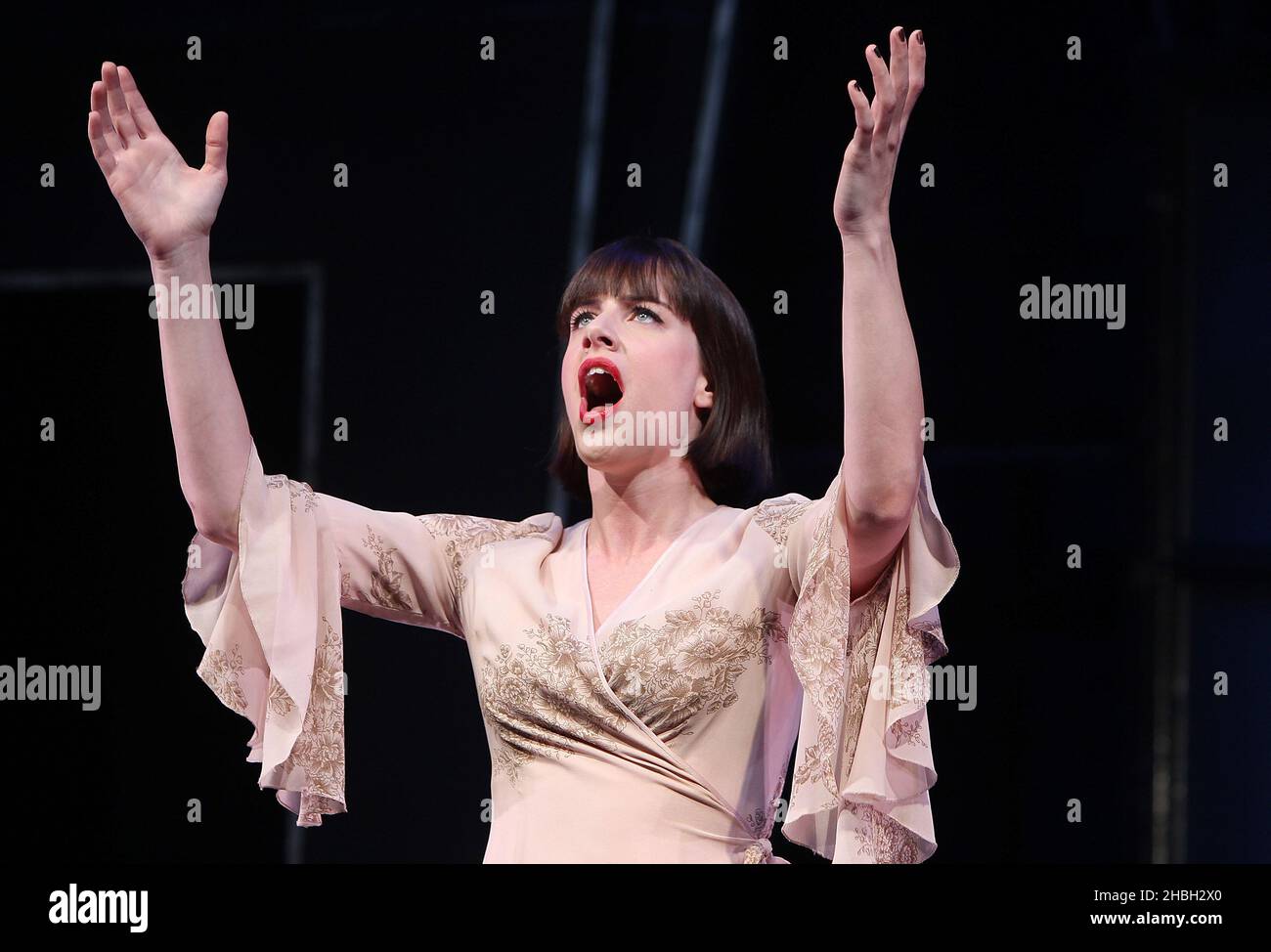 Michelle Ryan performing on stage at the Kabaret Photocall at the Savoy ...