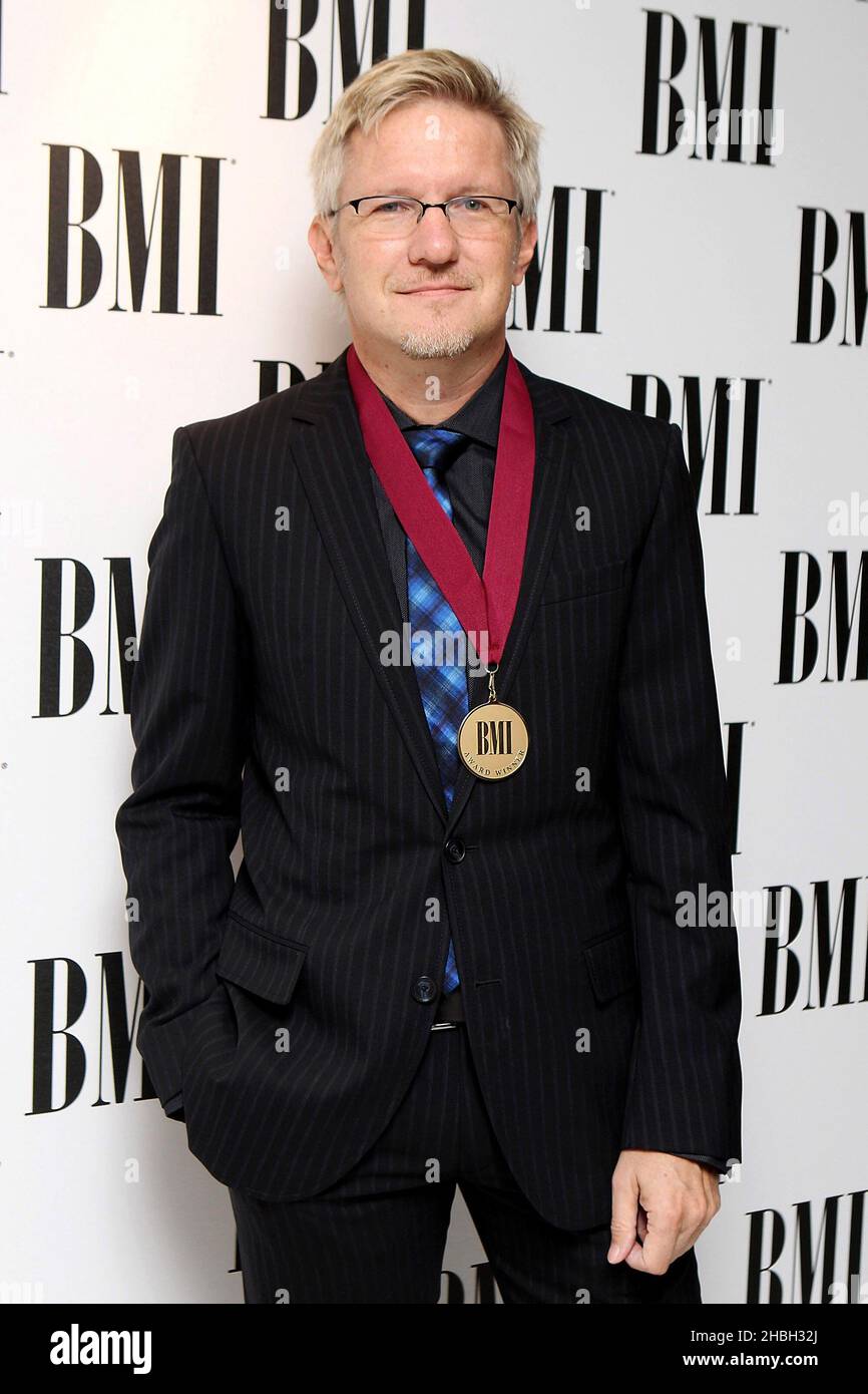 Paul Haslinger arriving at the BMI 2012 Awards at the Dorchester Hotel ...