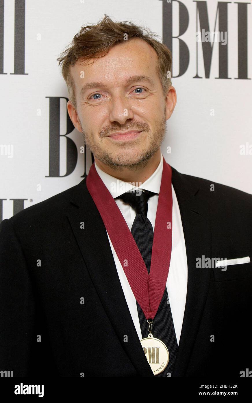 Fraser T Smith arriving at the BMI 2012 Awards at the Dorchester Hotel ...