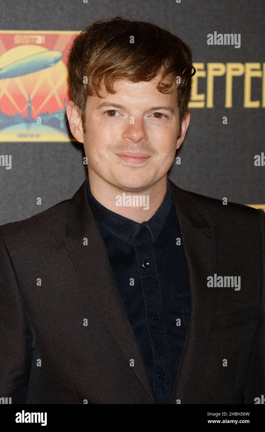 Richard Jones of The Feeling arriving at the Led Zeppelin Celebration ...