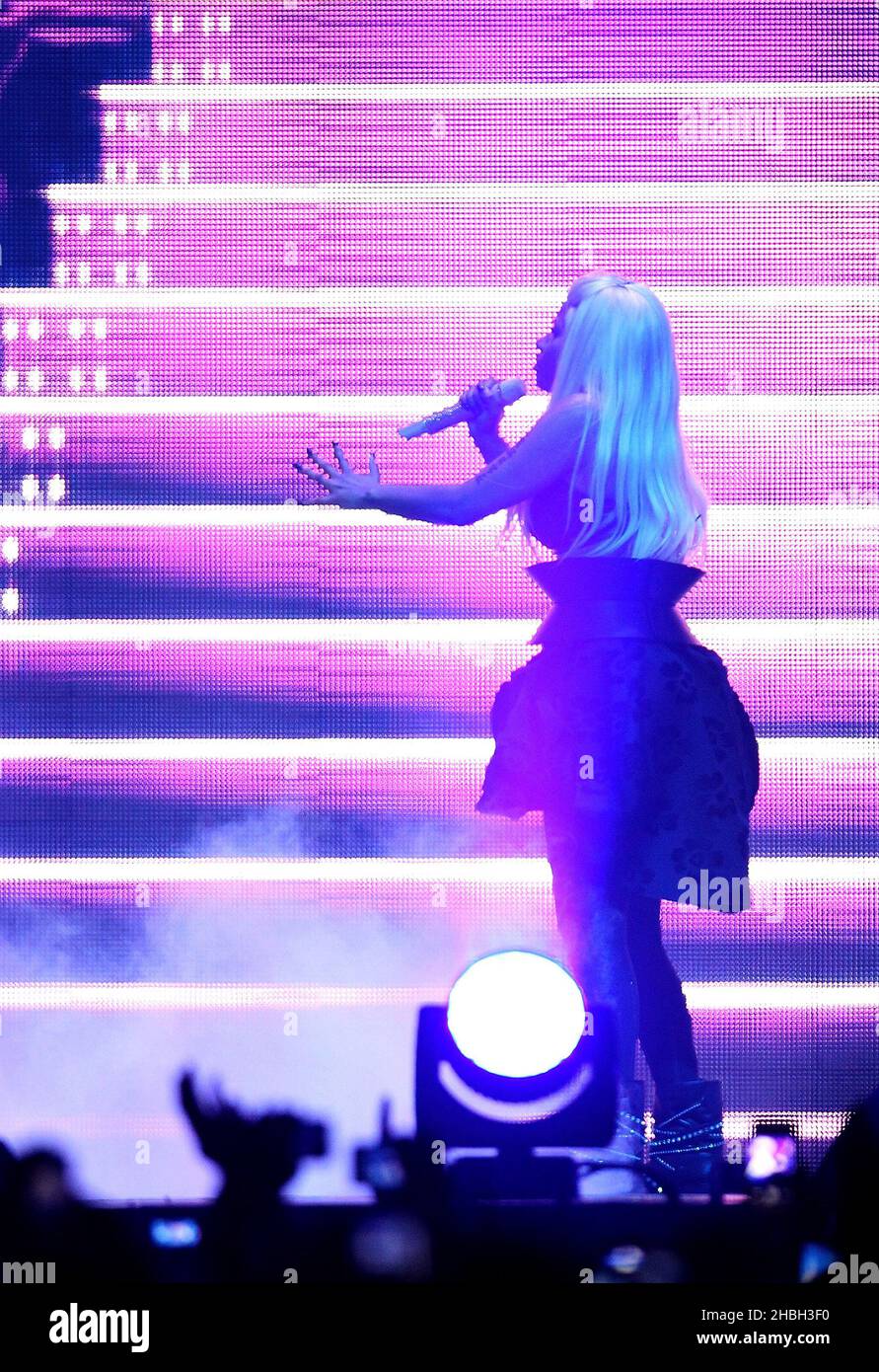 Nicki Minaj performs live in concert at the Capital FM Arena in ...