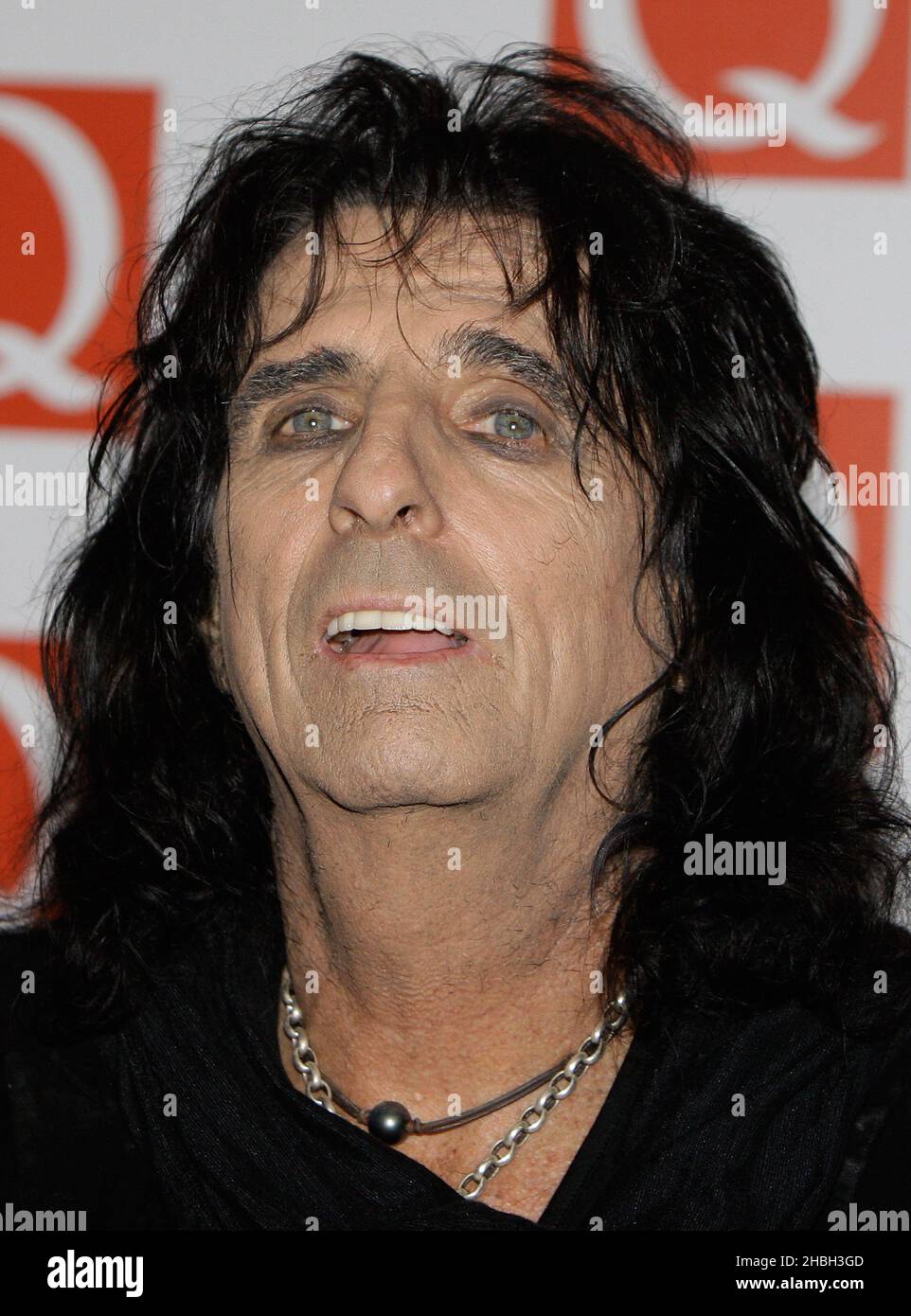 Alice Cooper arriving at the Q Awards at the Grosvenor Hotel in London ...