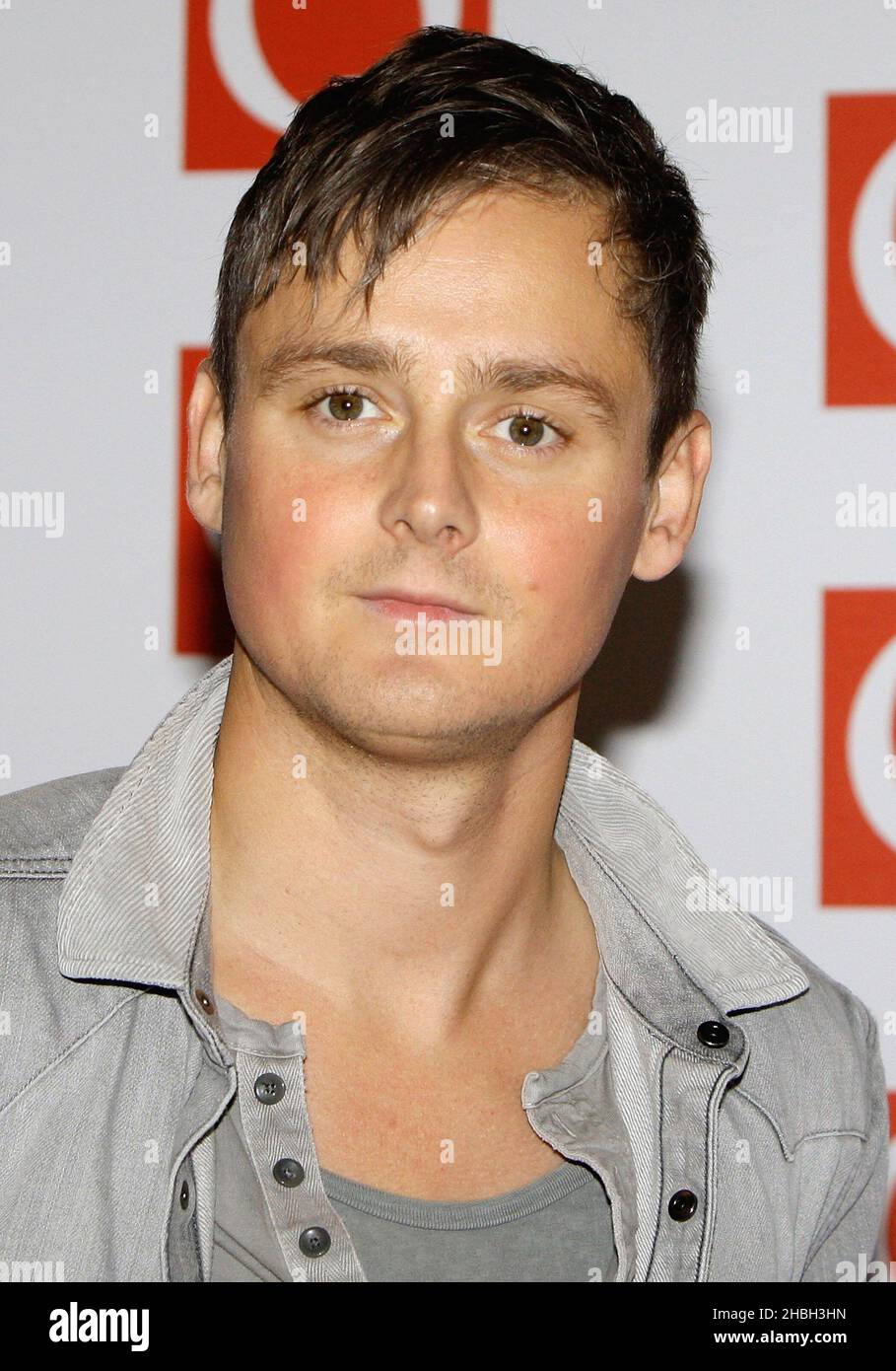 Tom Chaplin of Keane arriving at the Q Awards at the Grosvenor Hotel in ...