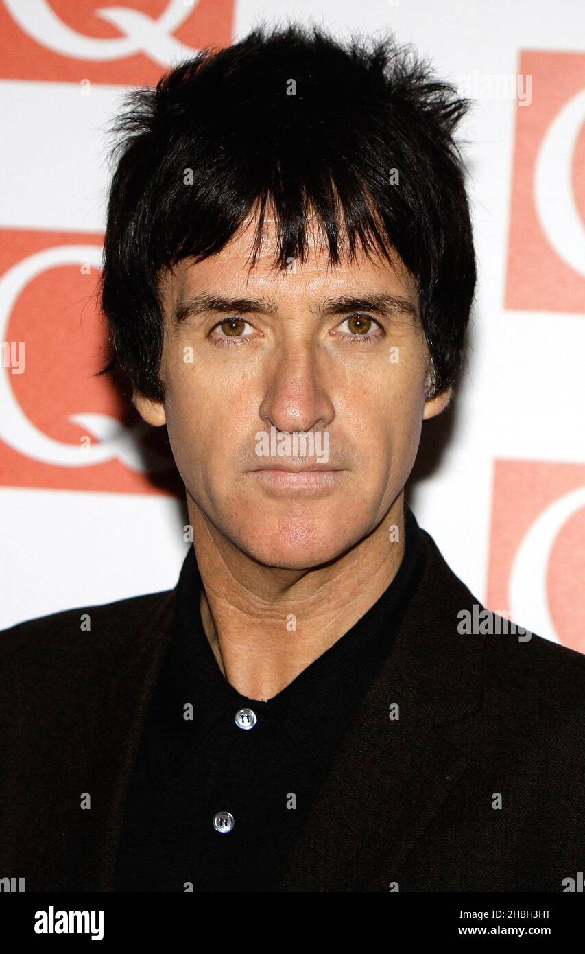 Johnny Marr arriving at the Q Awards at the Grosvenor Hotel in London ...
