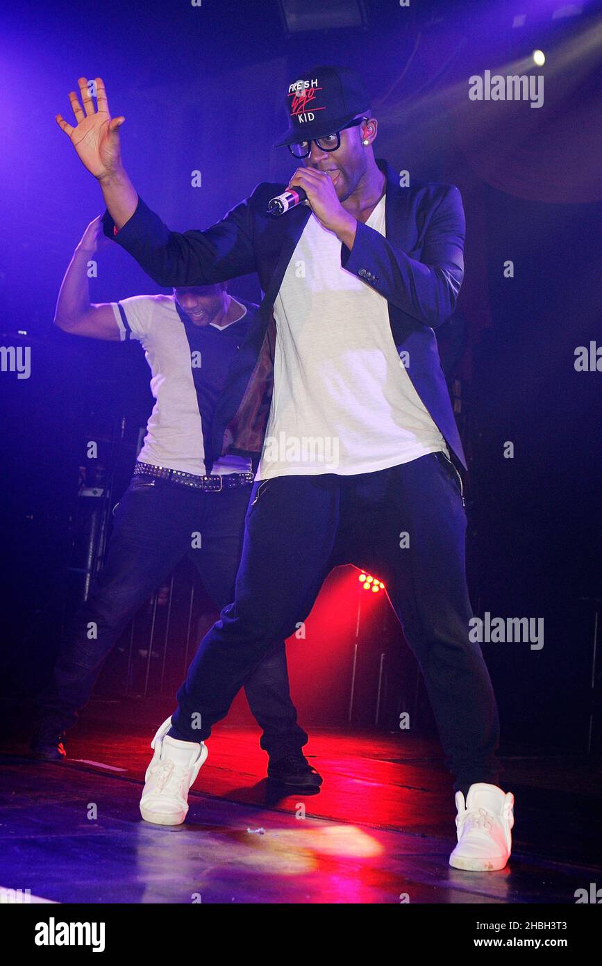 Ortise Williams of JLS performs at G-A-Y Heaven in London Stock Photo ...