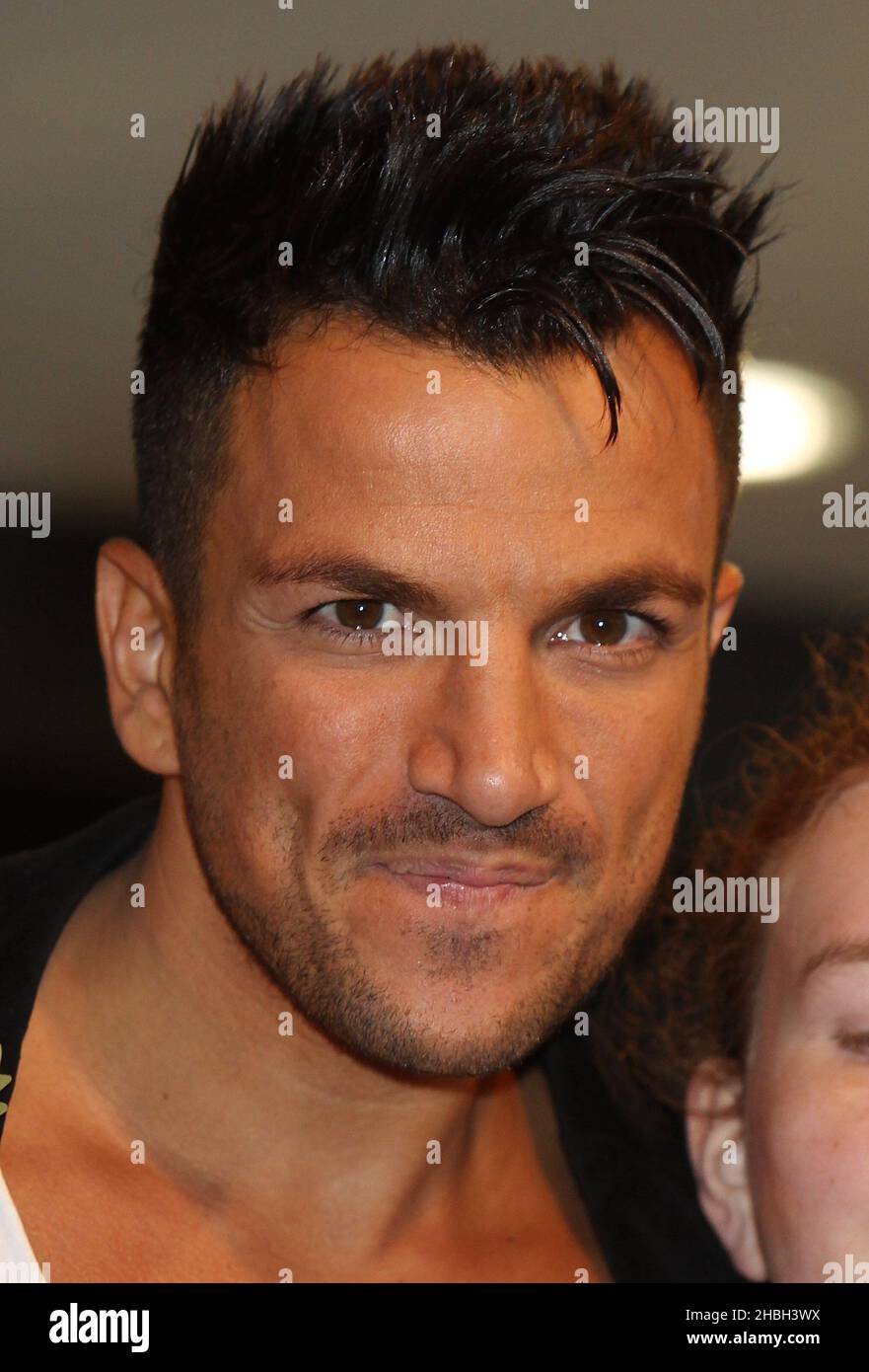 Peter Andre signs copies of his new album "Angels And Demons" and his ...