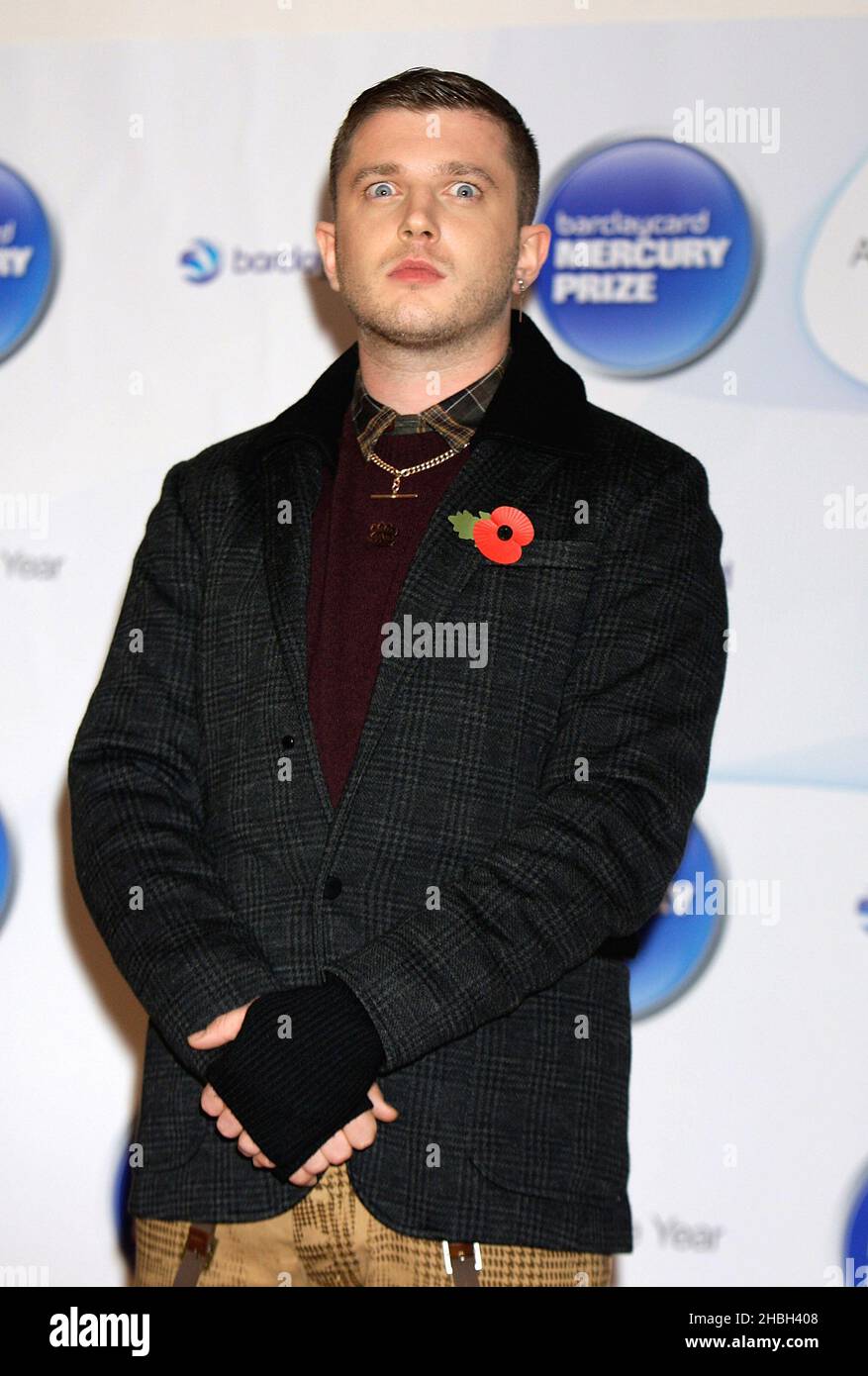 Ben Drew aka Plan B arriving at Barclaycard Mercury Music prize at the ...