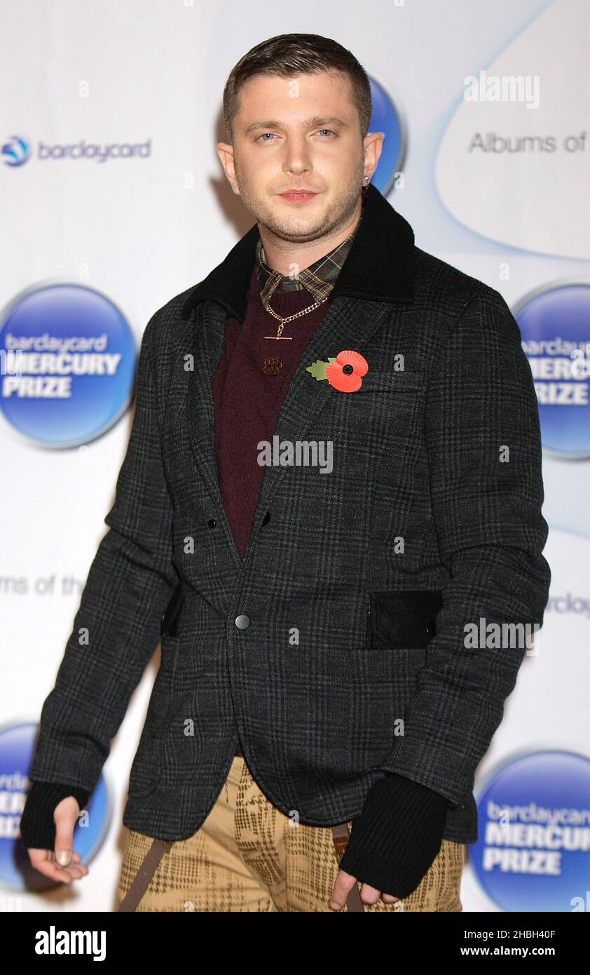 Ben Drew aka Plan B arriving at Barclaycard Mercury Music prize at the ...