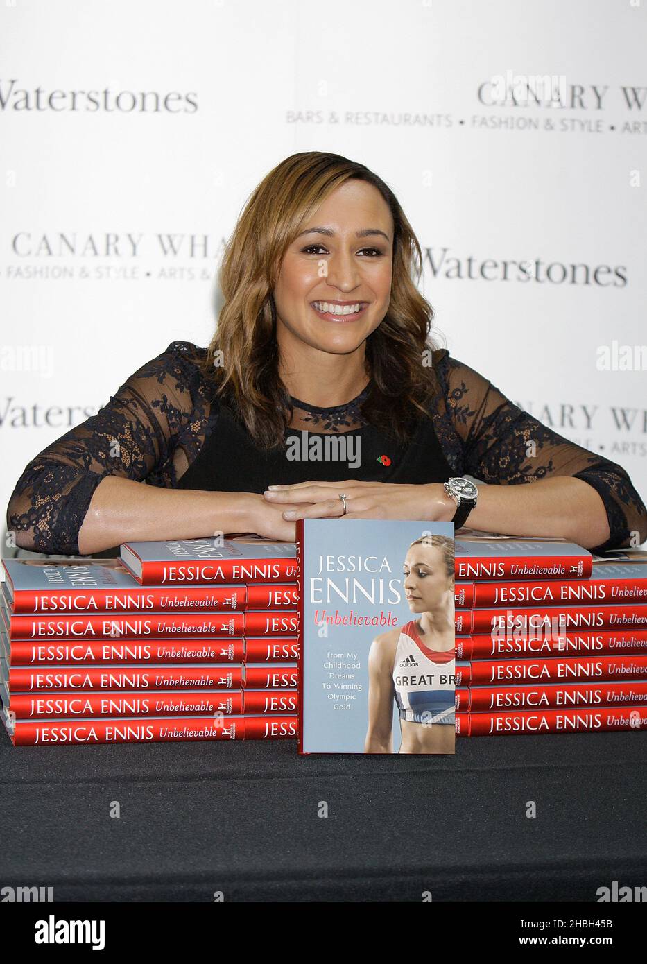 Jessica Ennis signs copies of her new book "Unbelievable" at ...
