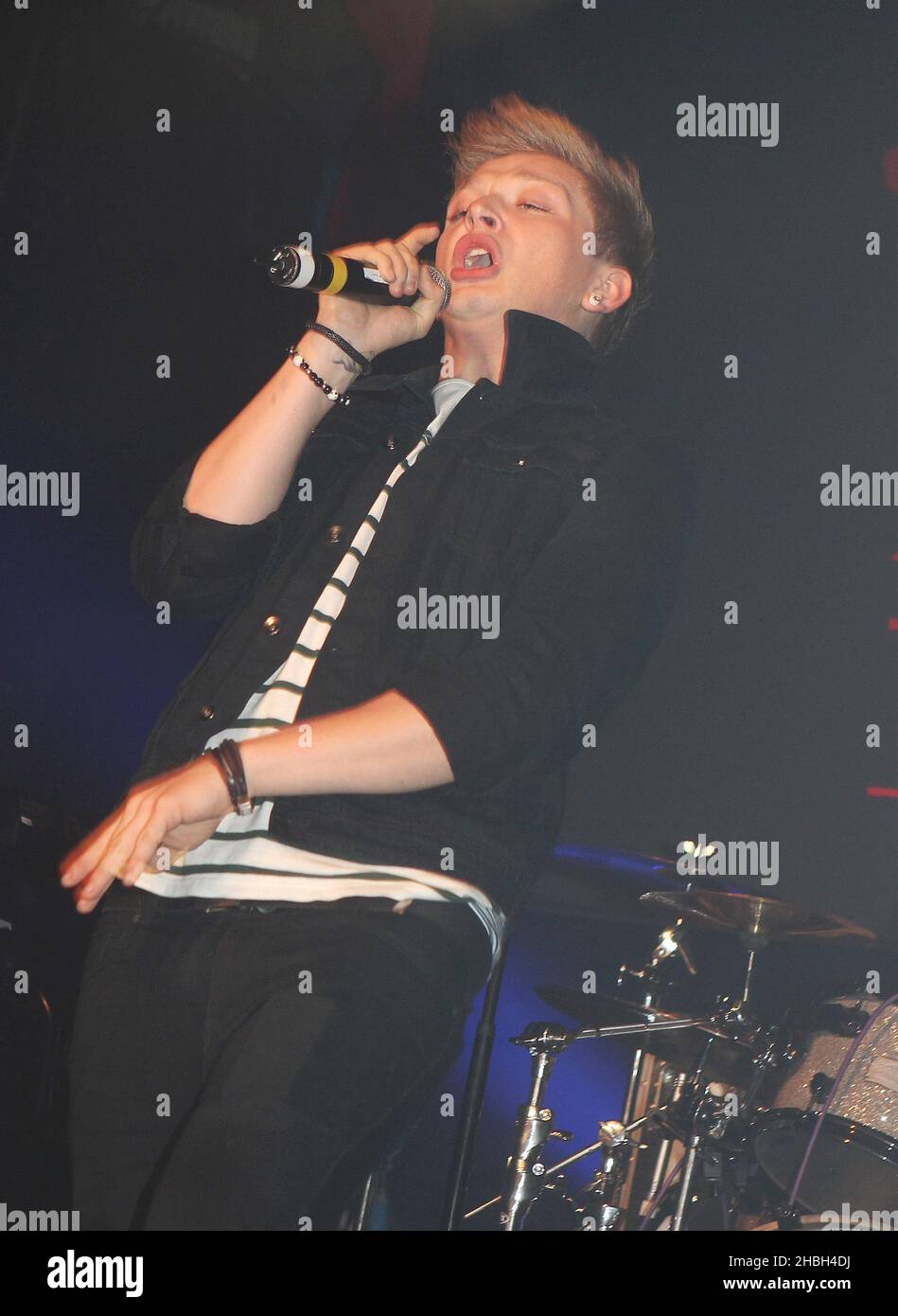 Greg West of X Factor's District 3 performs supporting Tulisa ...