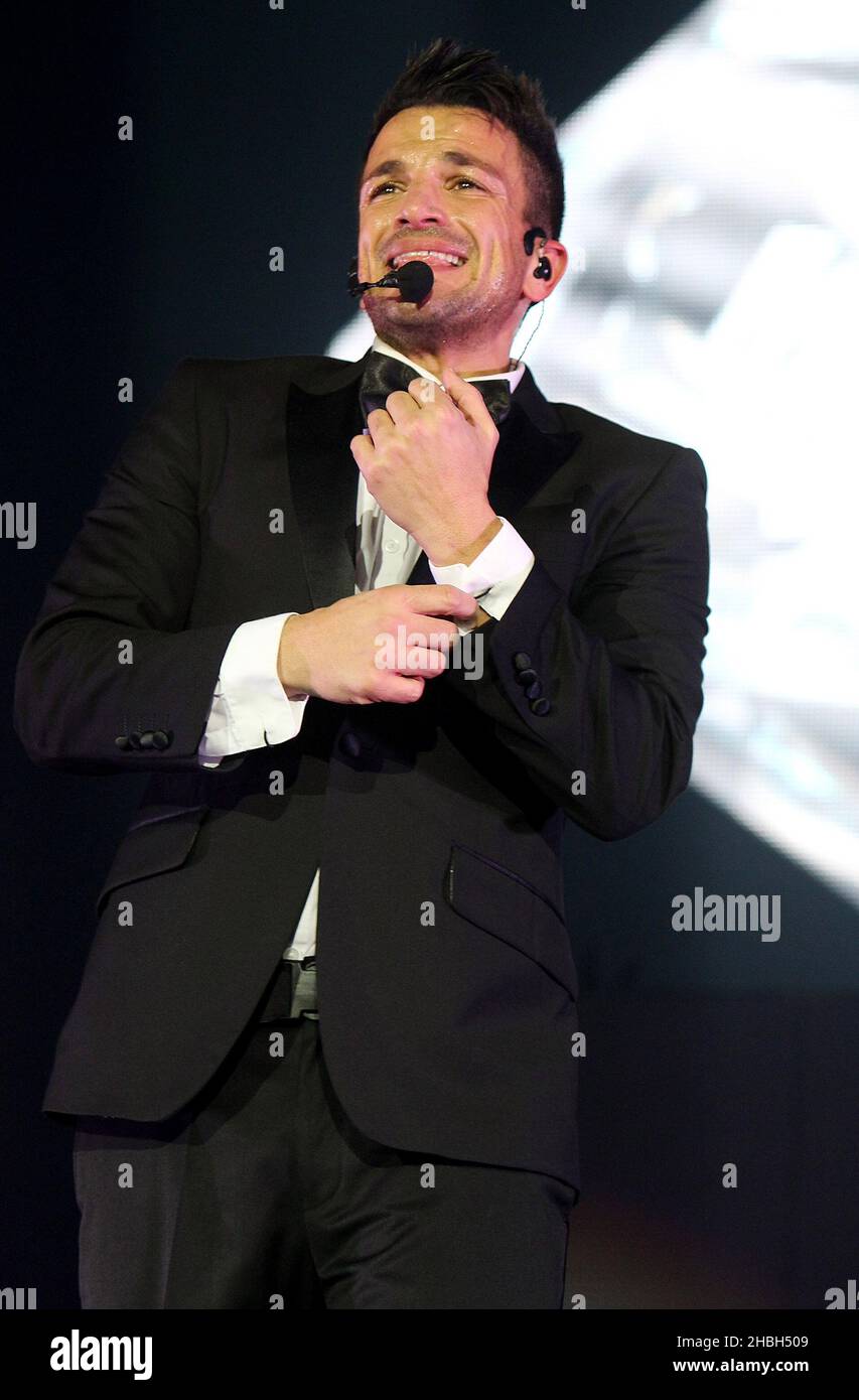 Peter Andre performs live in concert at the 02 Arena in London Stock ...