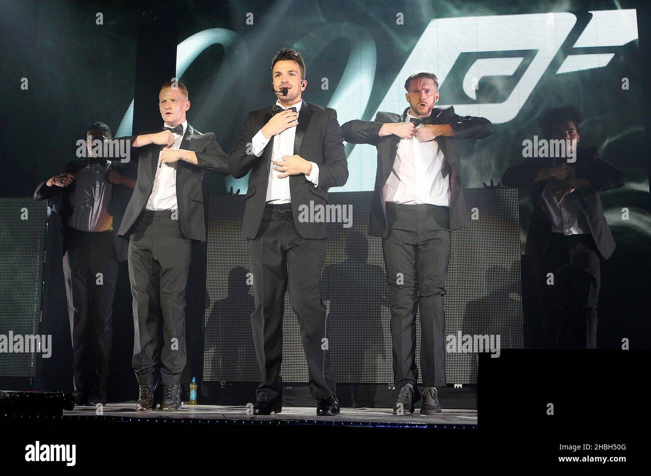 Peter Andre performs live in concert at the 02 Arena in London Stock ...