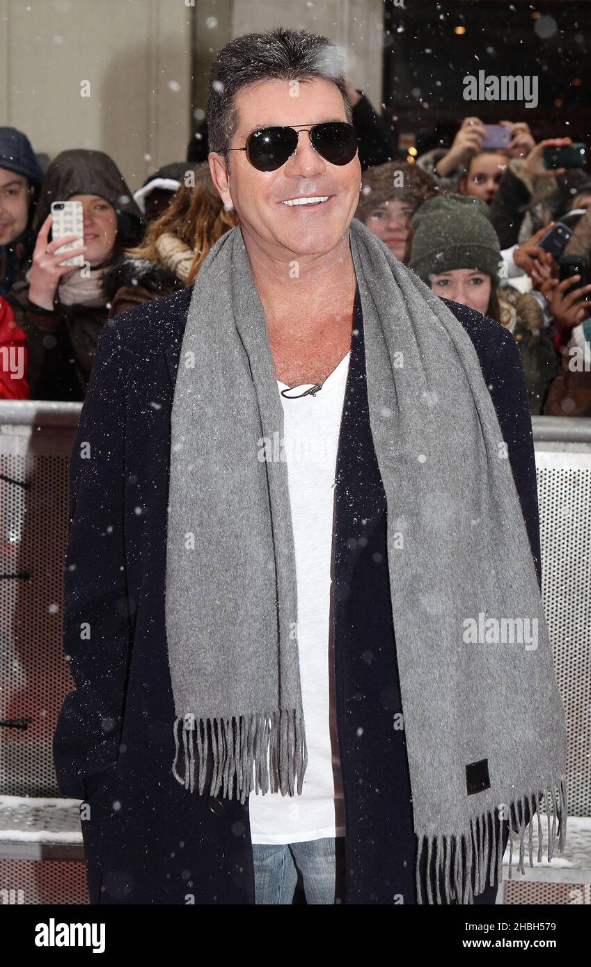 Simon Cowell arrives at the Britain's Got Talent Auditions at the ...