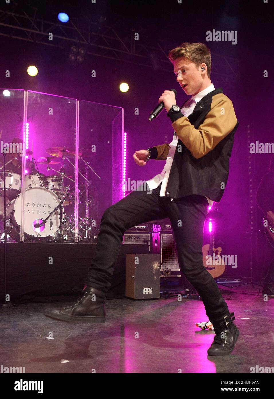 Conor Maynard preforming at the MTV Brand New for 2013 concert at the ...