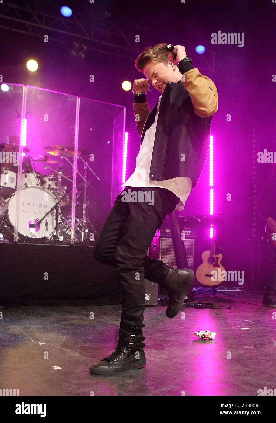 Conor Maynard preforming at the MTV Brand New for 2013 concert at the ...
