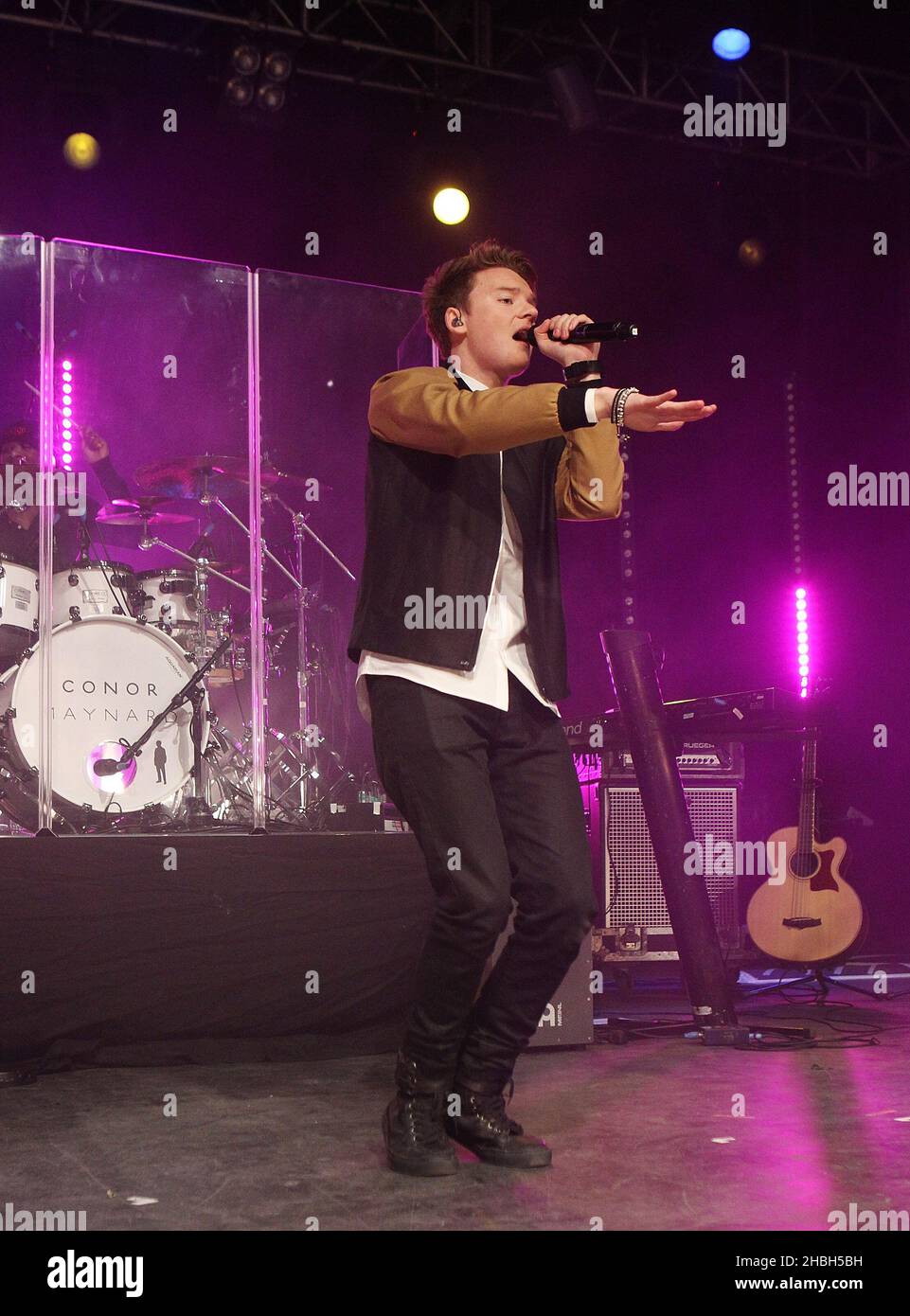 Conor Maynard preforming at the MTV Brand New for 2013 concert at the ...