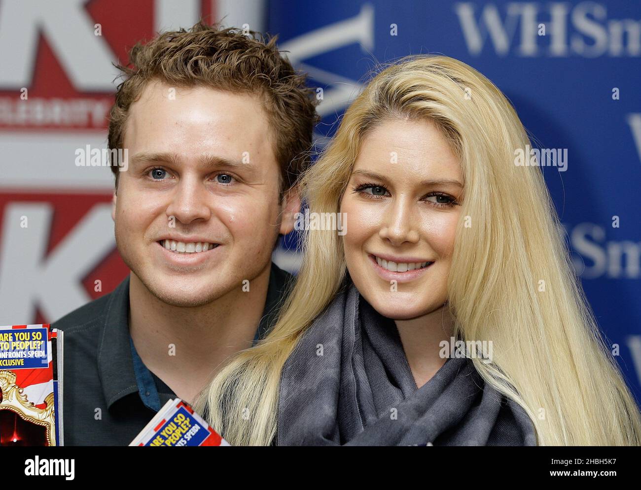 Heidi Montag and Spencer Pratt sign copies of OK Magazine at WHSmith ...