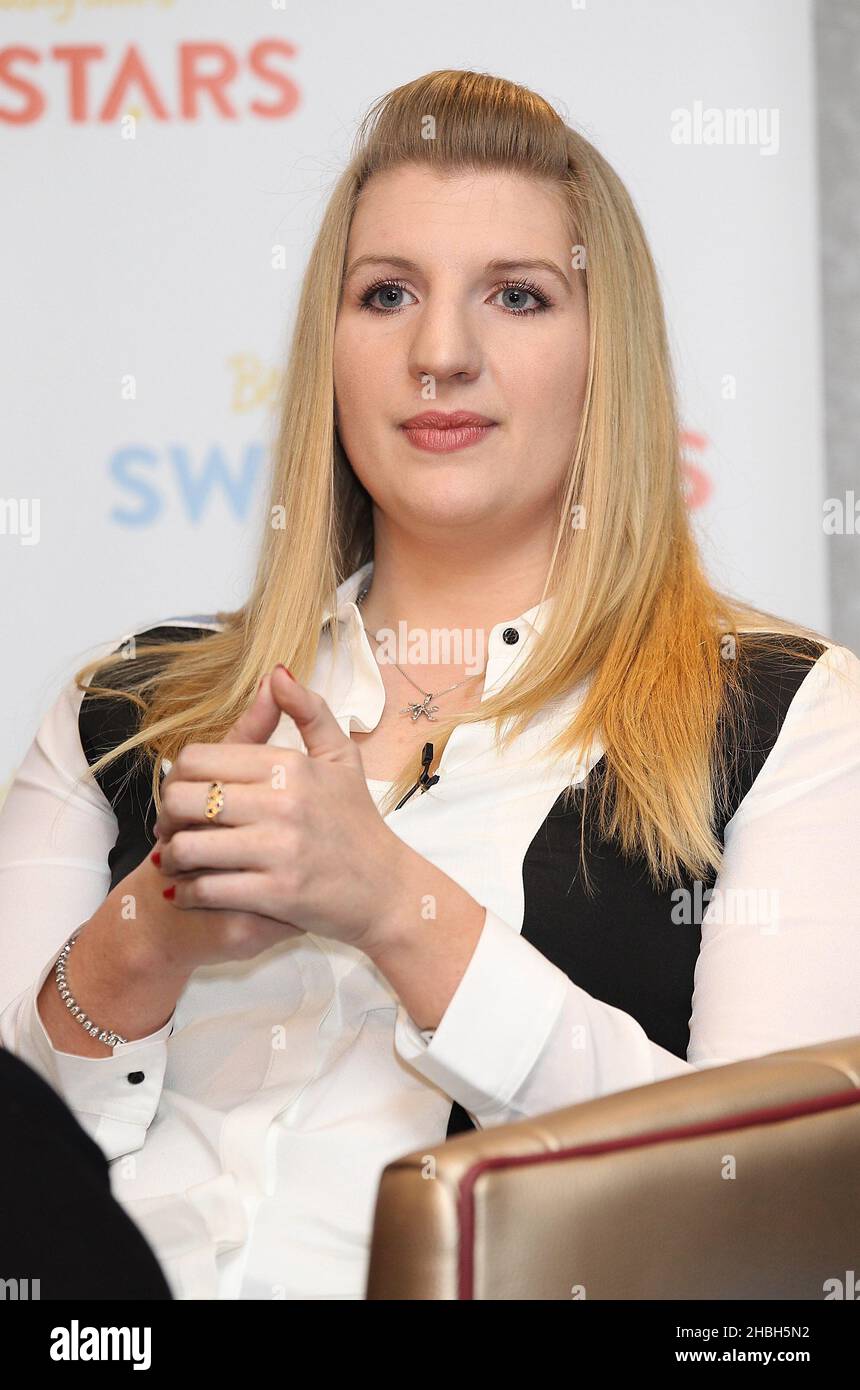 Rebecca Adlington attending a photocall following her announcement of ...