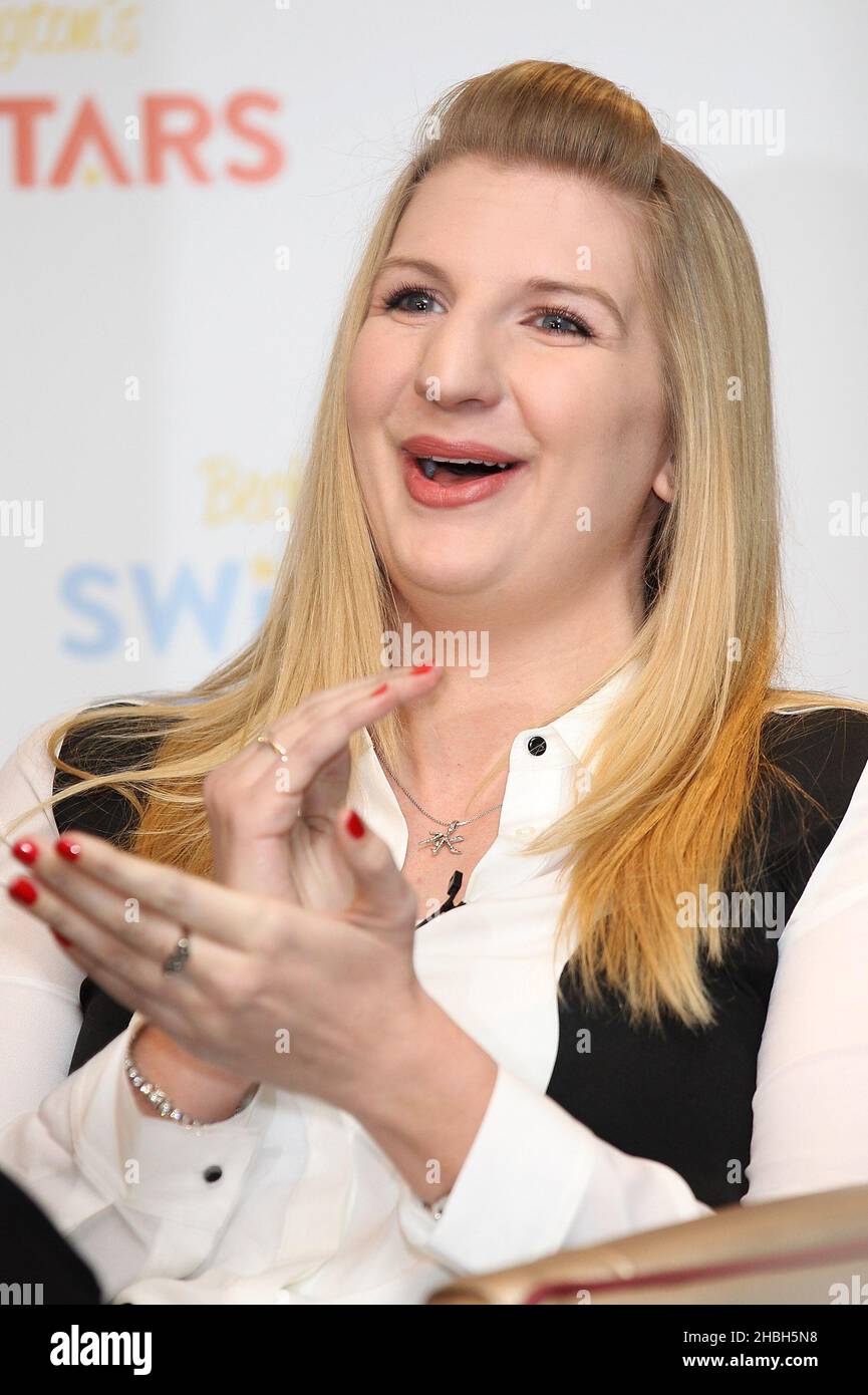 Rebecca Adlington attending a photocall following her announcement of ...