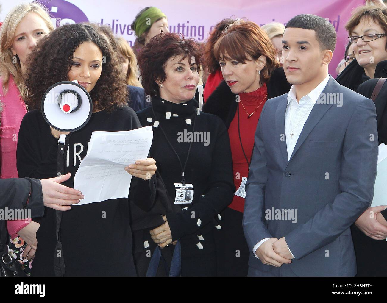Thandie Newton, Ruby Wax, Kathy Lette and Jahmene Douglas attending the ...