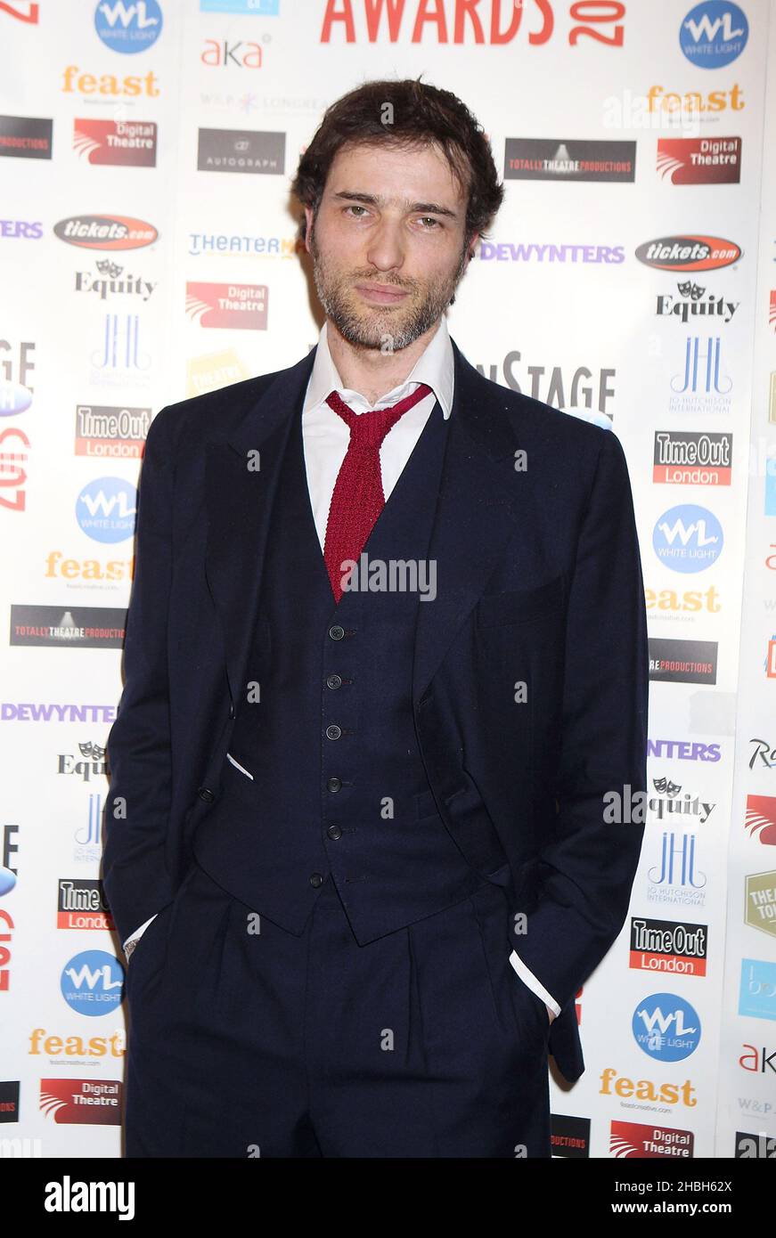 Ed Stoppard at the Whatsonstage Awards at the Palace Theatre in London ...