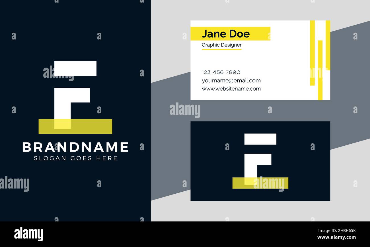 Abstract Premium branding letter F logo design template Stock Vector ...