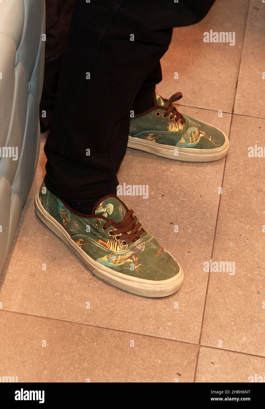 Cody simpsons shoes pictured at a shoe signing hi-res stock photography ...