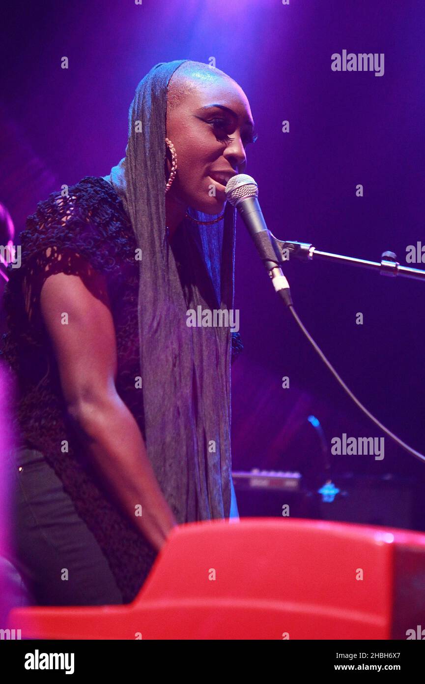 Laura Mvula performs live on stage at the Shepherd's Bush Empire in ...
