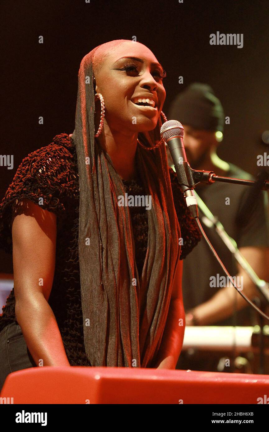 Laura Mvula performs live on stage at the Shepherd's Bush Empire in ...