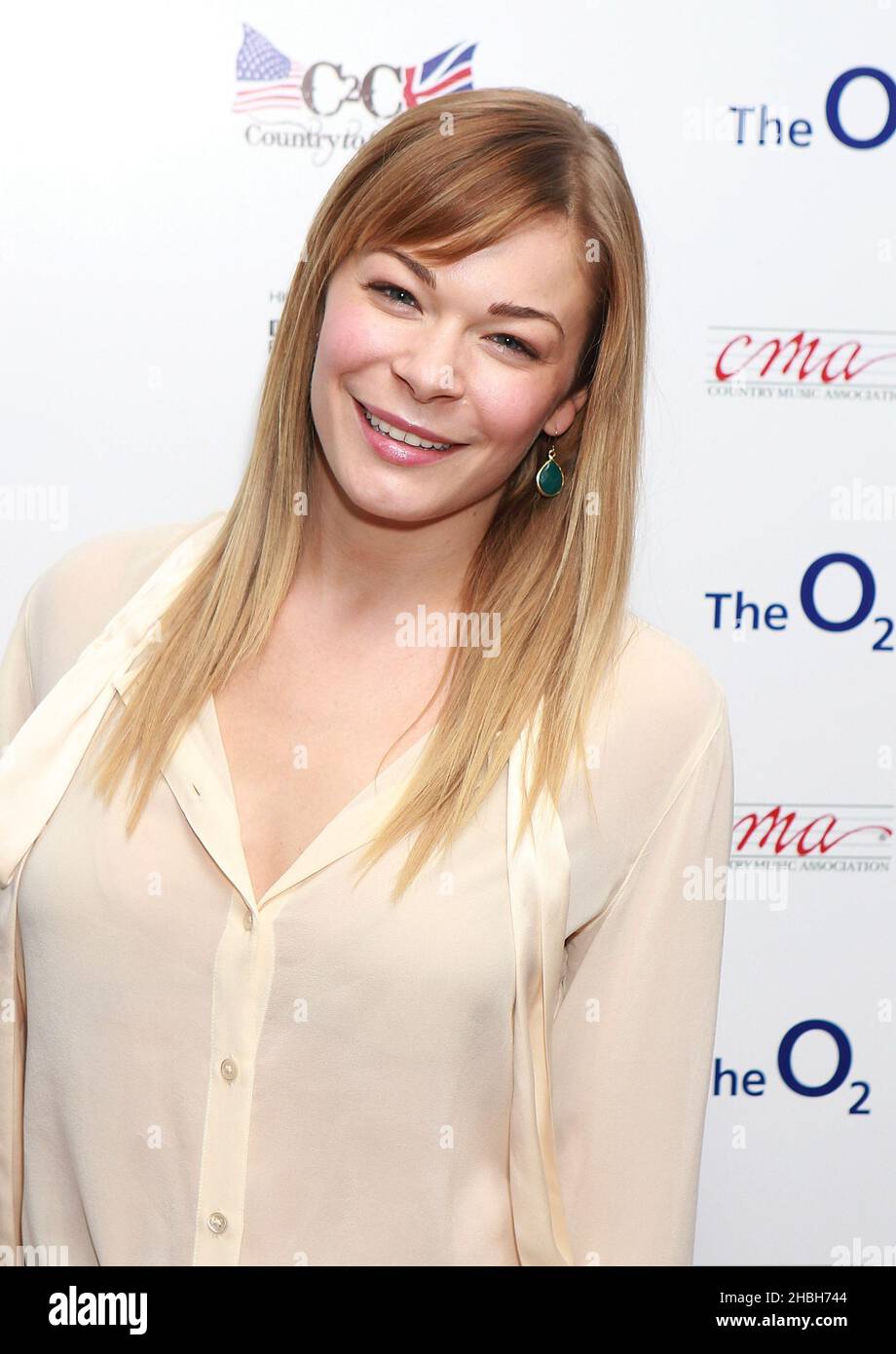 Lee Ann Rimes poses back stage at the C2C Country to Country Festival ...