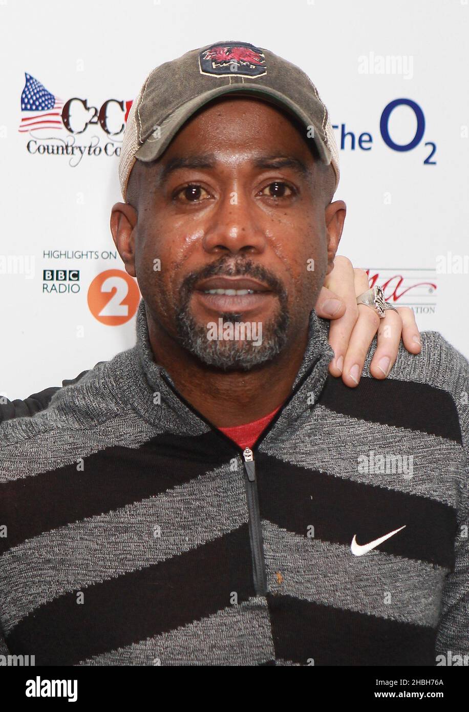 Darius Rucker poses backstage at the C2C Country to Country Festival at ...