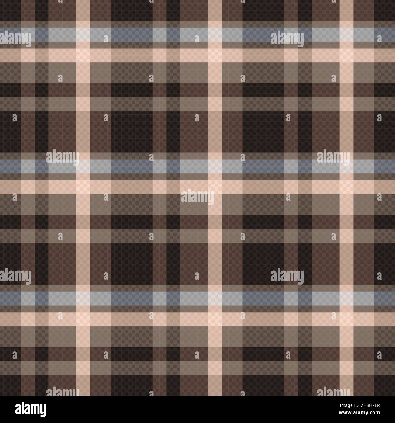Tartan Scottish seamless pattern in muted brown, beige and grey colors ...